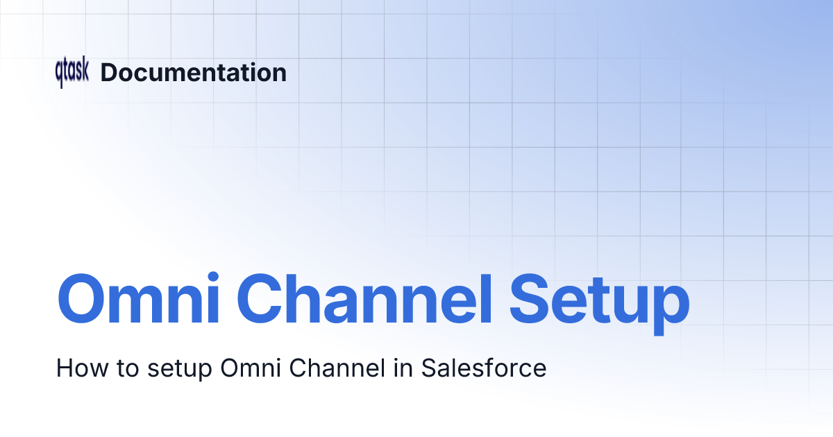 Omni Channel Setup | Documentation